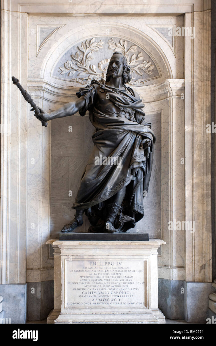 Statua di Filippo IV di Spagna, disegnata dal Bernini e realizzata da ...