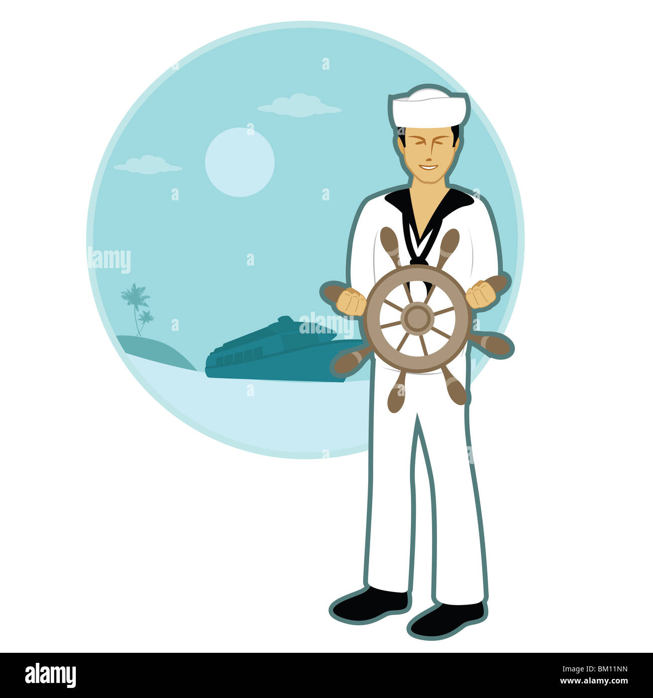 Marinaio al timone immagini e fotografie stock ad alta risoluzione - Alamy