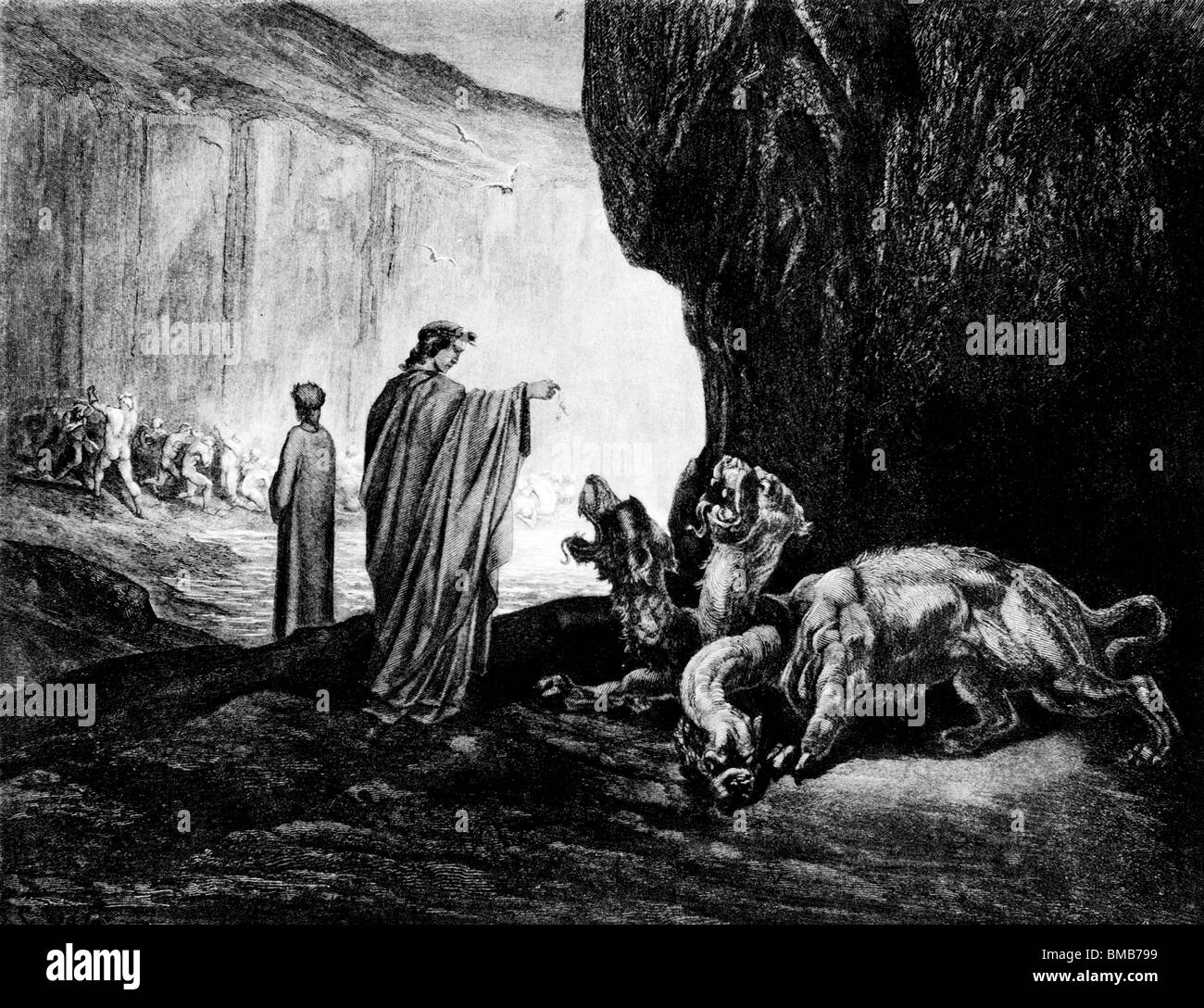 Il cerbero di hellhound a tre teste immagini e fotografie stock ad alta ...