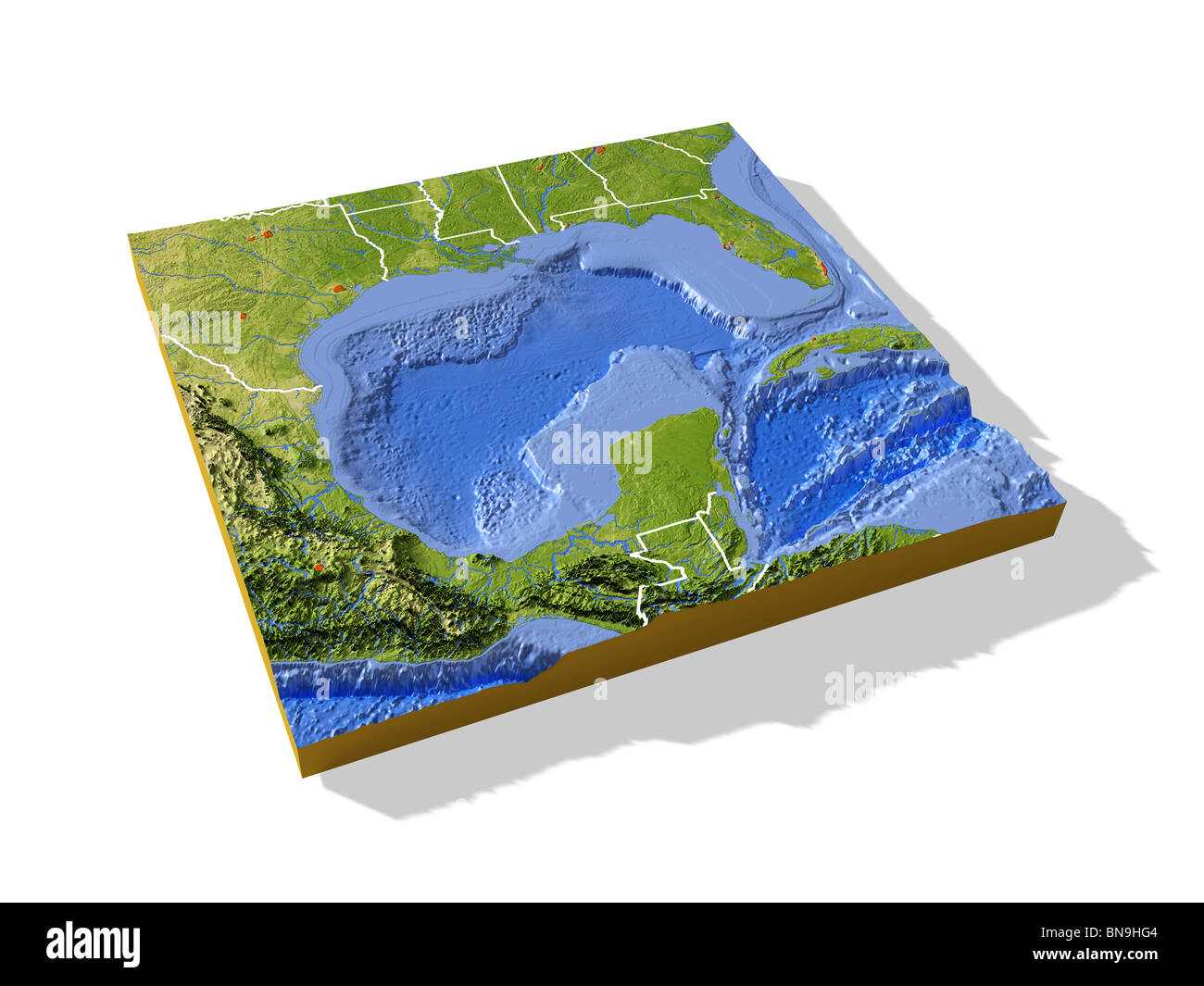Mapa de relieve de mexico immagini e fotografie stock ad alta ...