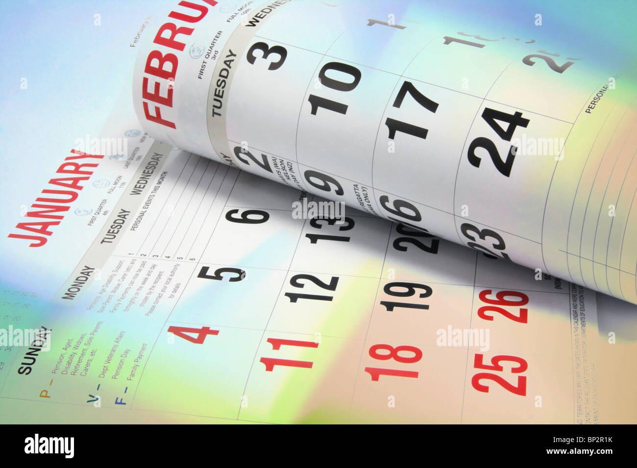 Calendario Di Mesi Immagini e Fotos Stock - Alamy