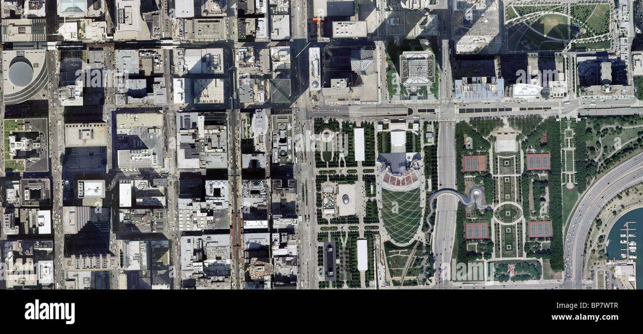 Chicago Illinois Satellite Image Immagini e Fotos Stock - Alamy