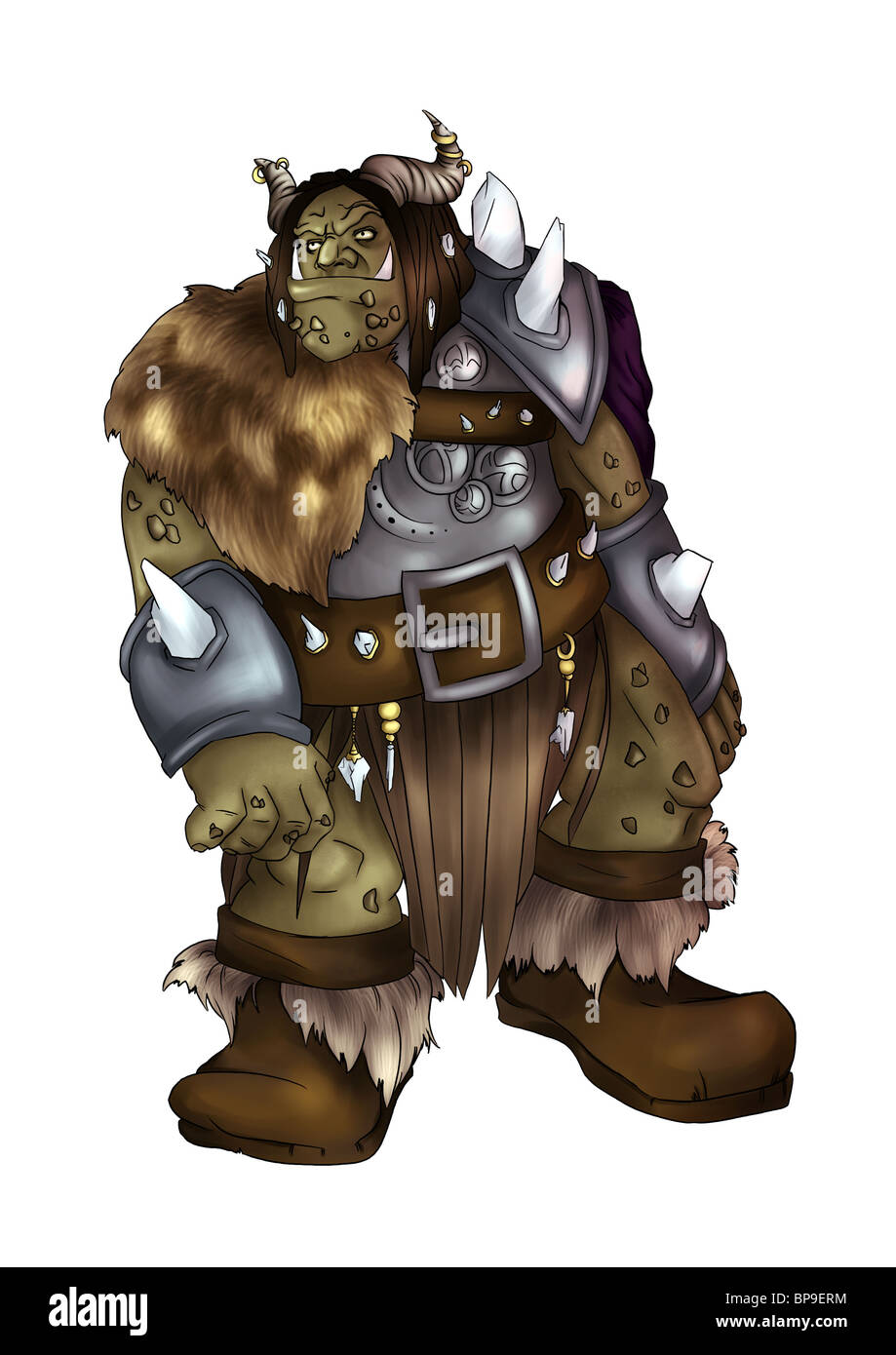 Illustrazione di un fantasy troll nel borgo medievale di armor Foto ...