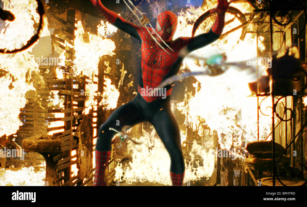 Spiderman Tobey Maguire 2002 Immagini e Fotos Stock - Alamy