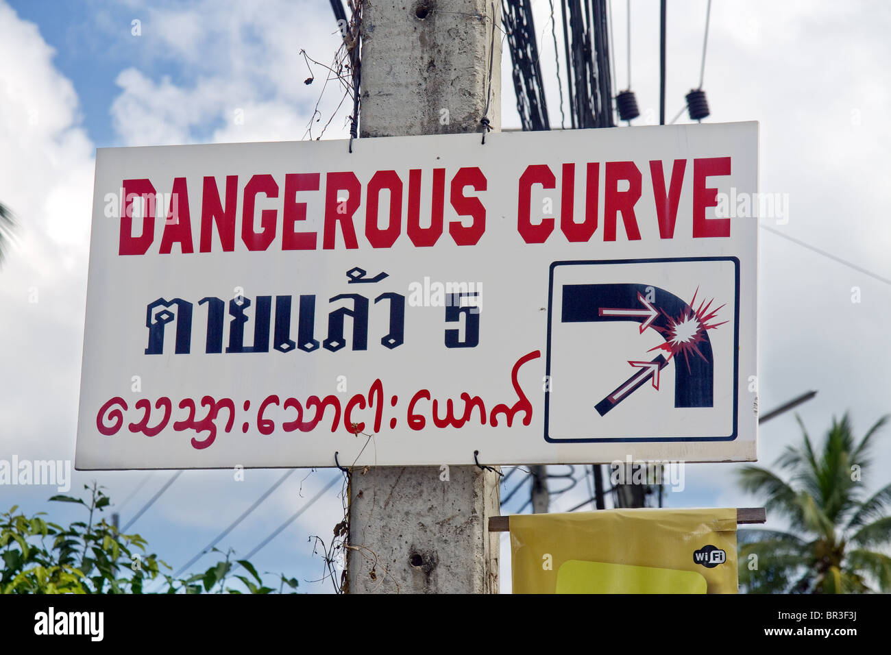 Segnale di pericolo thai immagini e fotografie stock ad alta ...