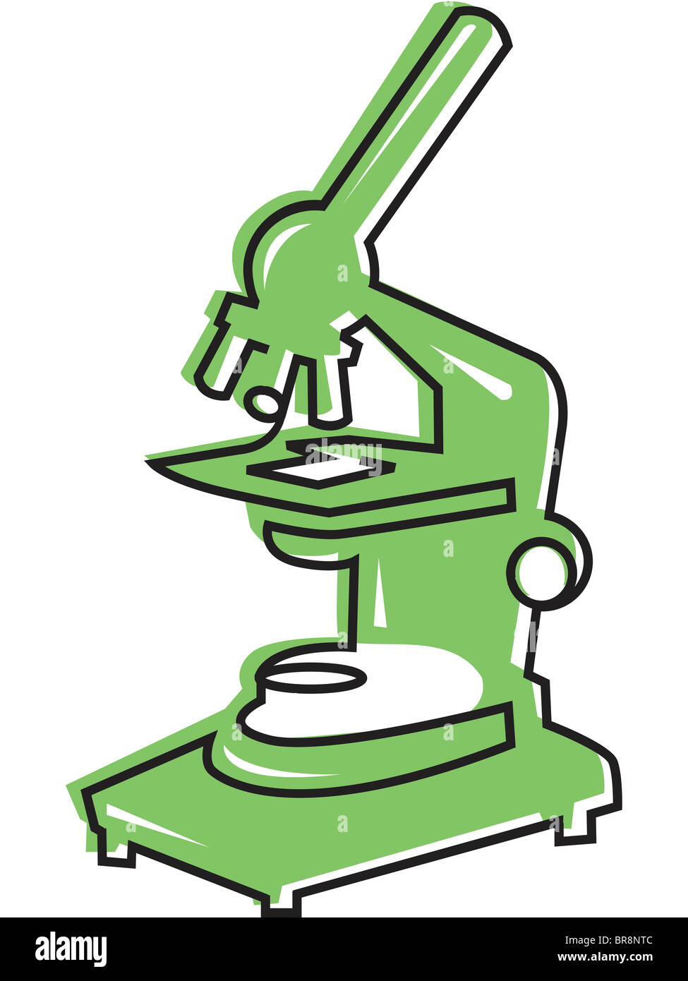 Disegno di un microscopio Foto stock - Alamy