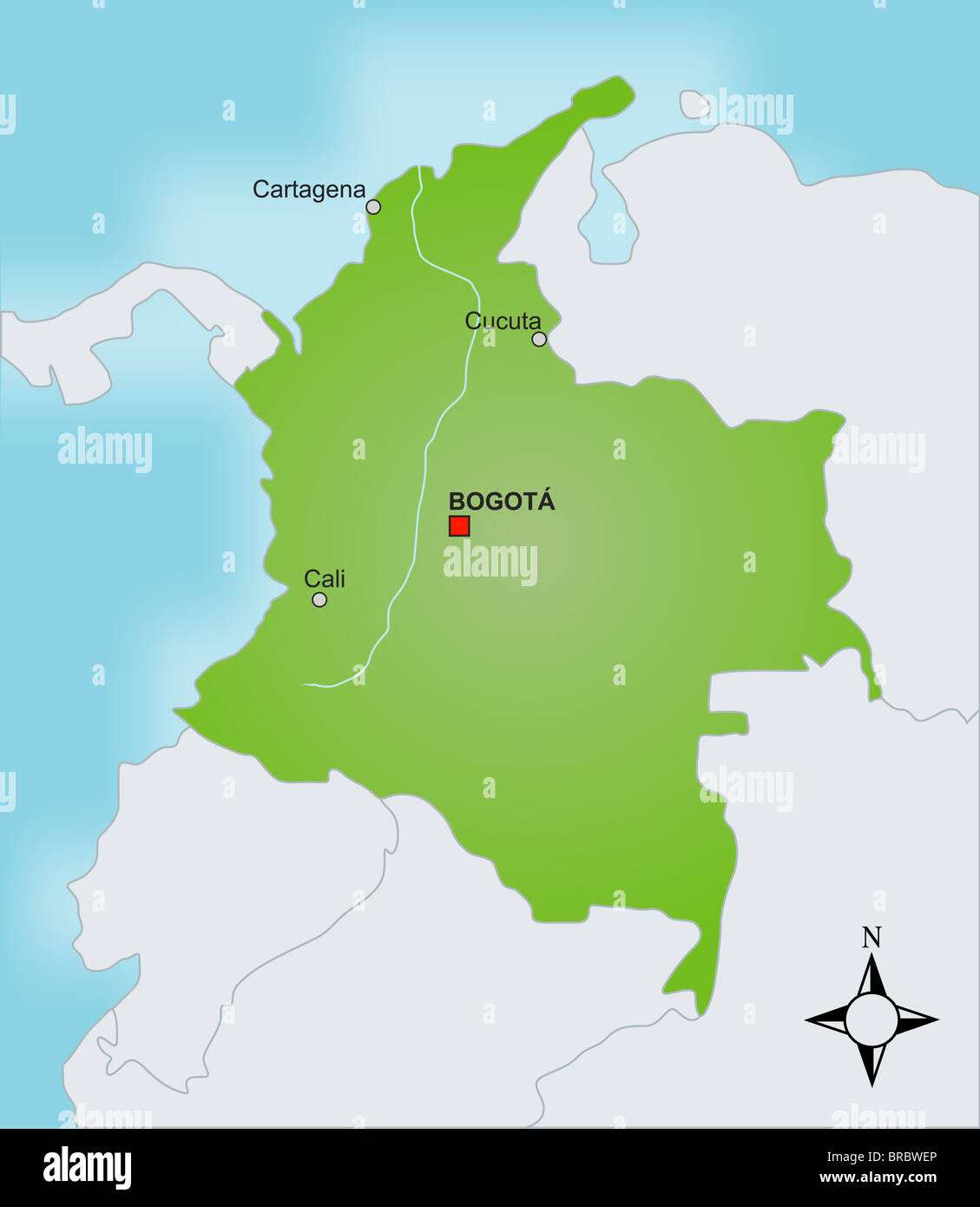 Mapa de colombia immagini e fotografie stock ad alta risoluzione - Alamy