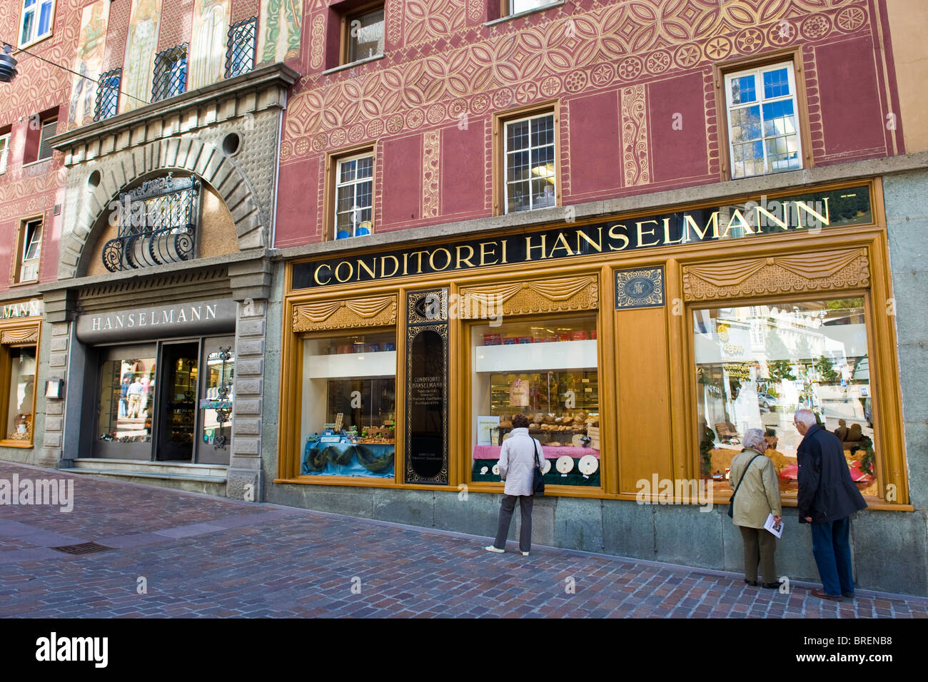 Hanselmann shop st moritz switzerland immagini e fotografie stock ad ...