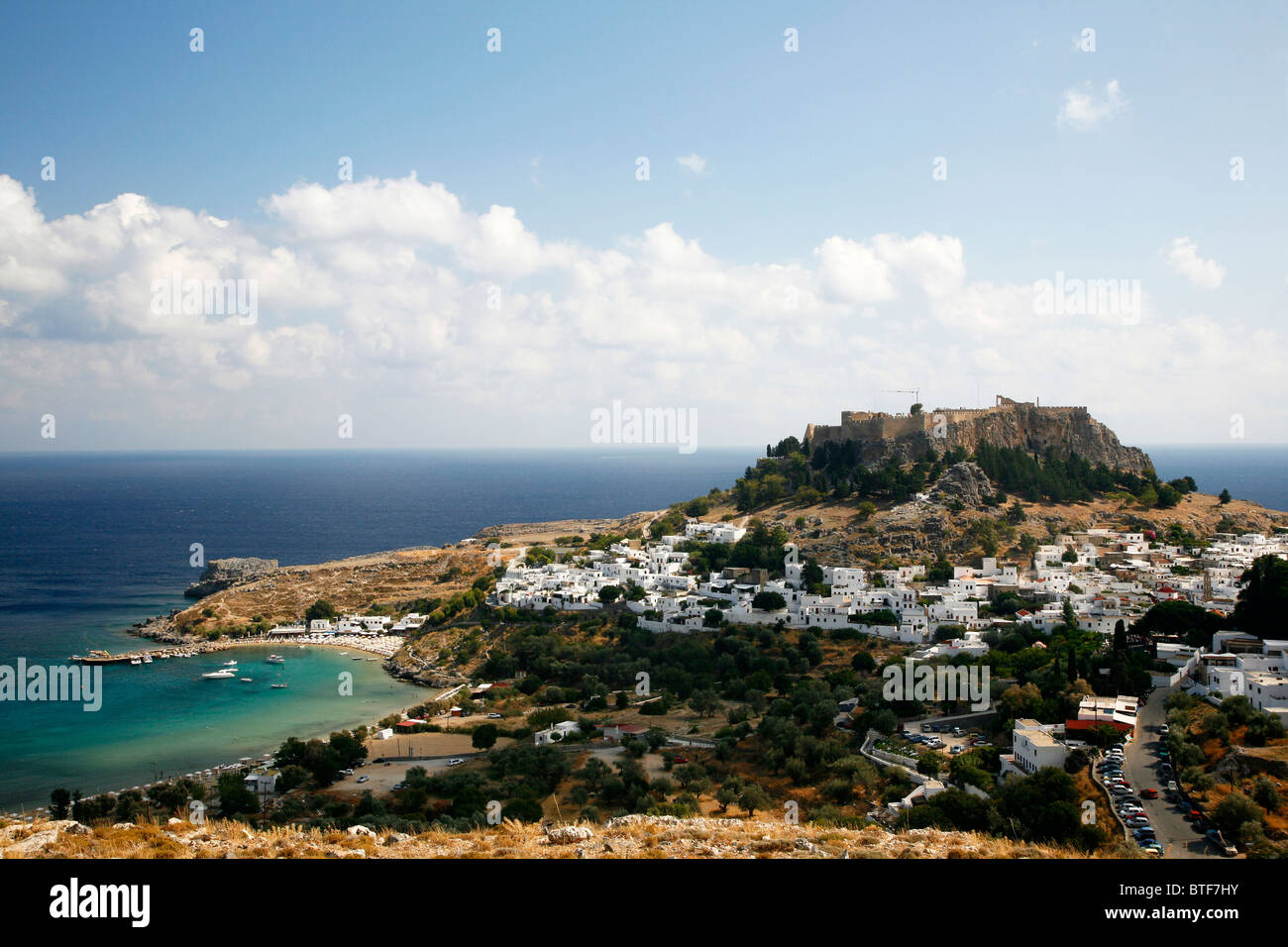 Lindos villaggio isola greca di rodi immagini e fotografie stock ad ...