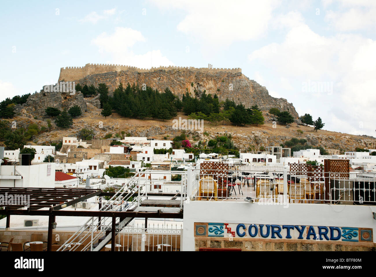 Lindos villaggio isola greca di rodi immagini e fotografie stock ad ...