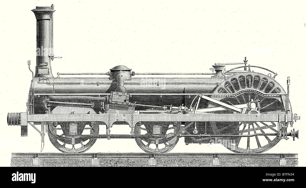 Locomotiva ferroviaria di crampton immagini e fotografie stock ad alta ...