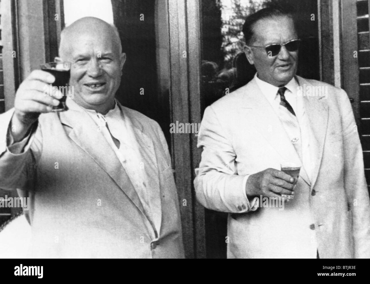 Nikita Khrushchev, (1894-1971), leader della Unione Sovietica dopo la ...