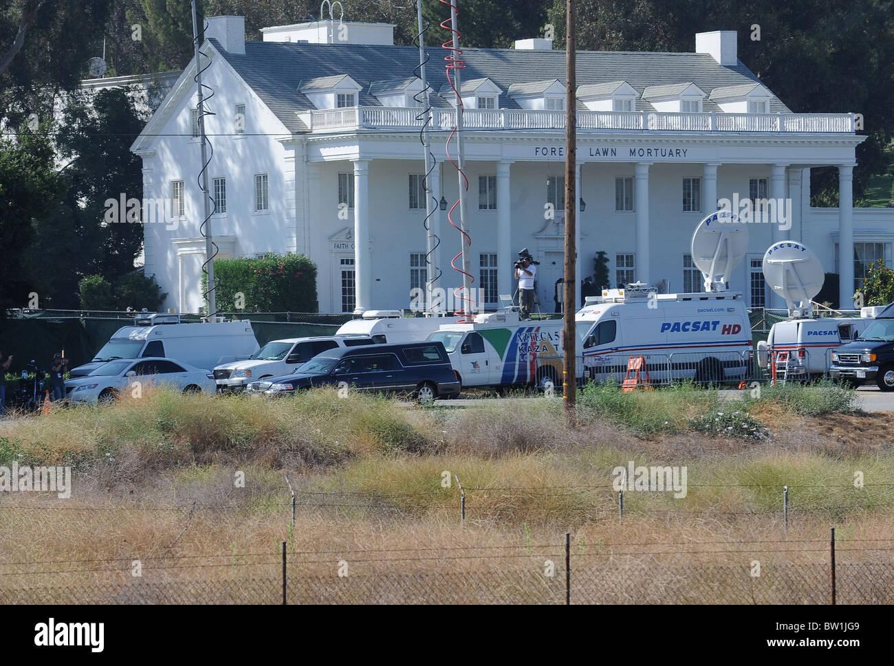 Michael jackson funeral immagini e fotografie stock ad alta risoluzione ...