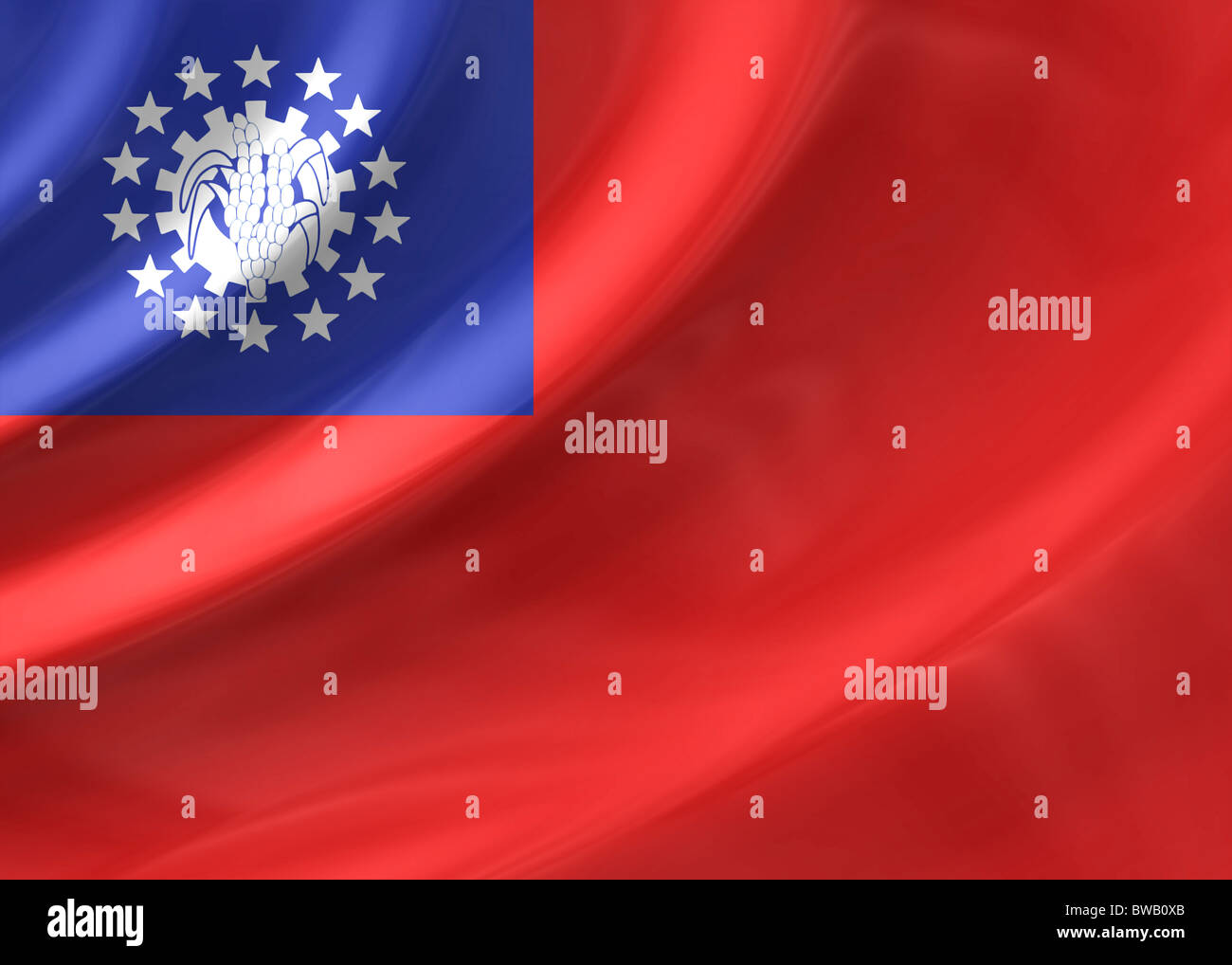 Myanmar flag immagini e fotografie stock ad alta risoluzione - Alamy