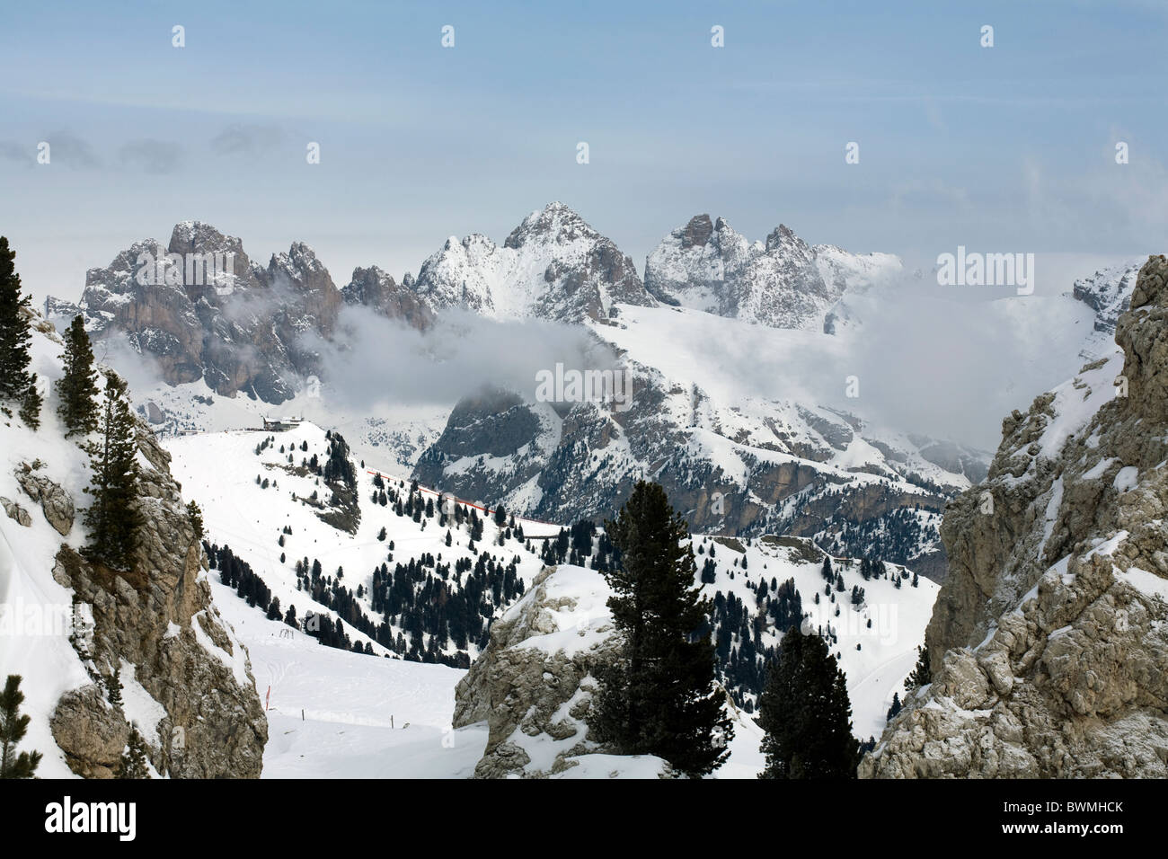 Le Odle Geislerspitzen compresa la Pitla Fermeda e il Gran Fermeda ...