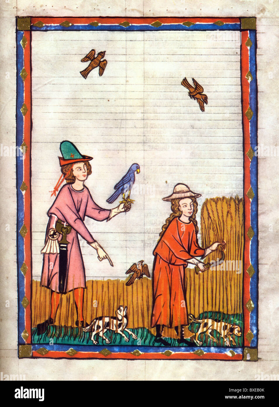 14th century codex manesse immagini e fotografie stock ad alta ...