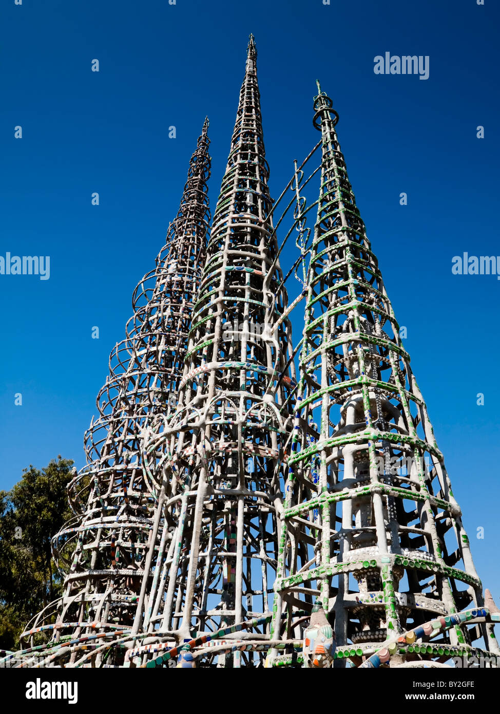 The watts towers los angeles immagini e fotografie stock ad alta ...