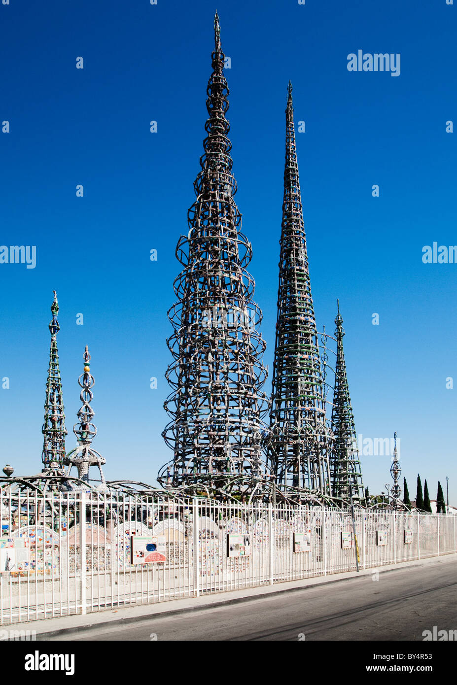 The watts towers los angeles immagini e fotografie stock ad alta ...