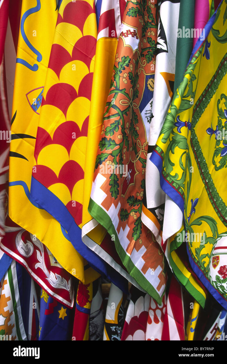 Flags of the contrade of the palio of siena immagini e fotografie stock ...