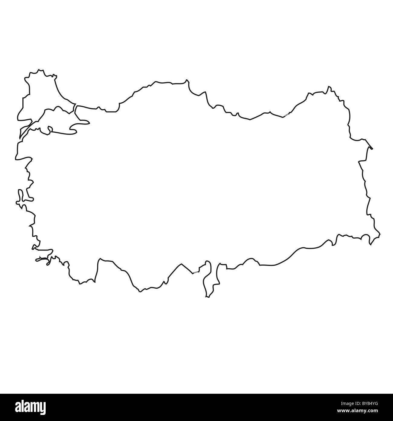 Turchia mappa confini immagini e fotografie stock ad alta risoluzione ...