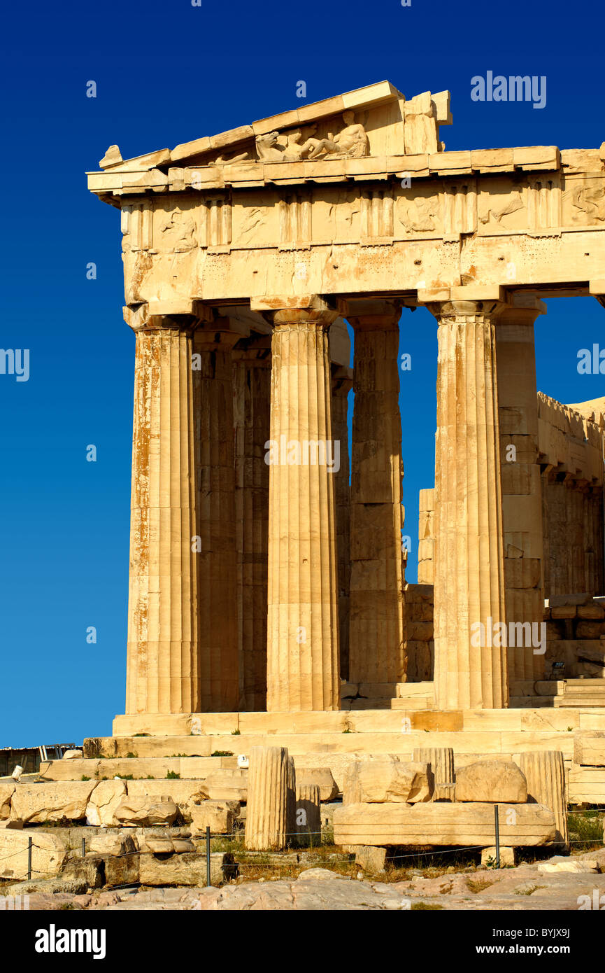 Il tempio del Partenone antico tempio greco, l'Acropoli di Atene in ...