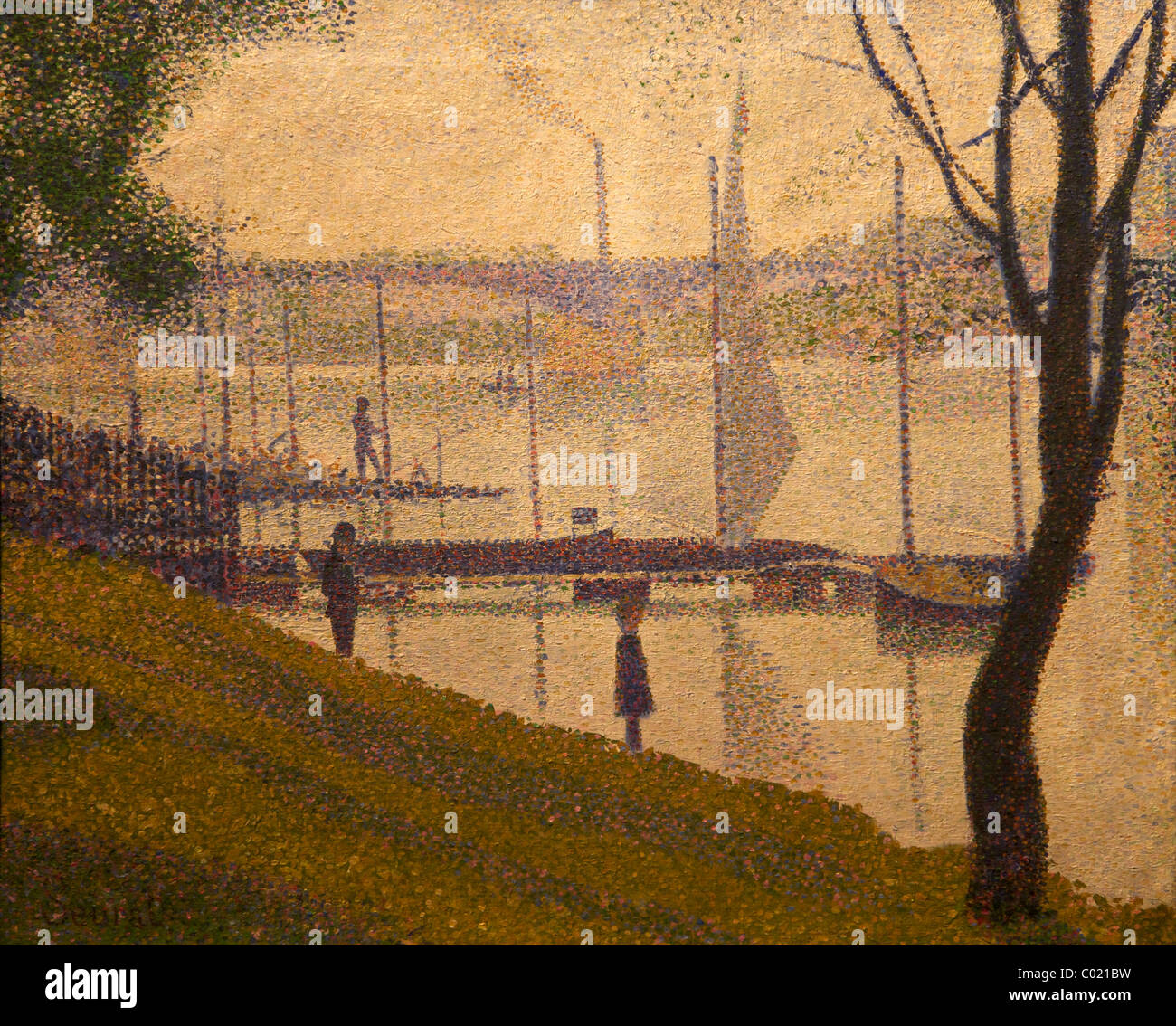 Georges seurat bridge at courbevoie immagini e fotografie stock ad alta ...