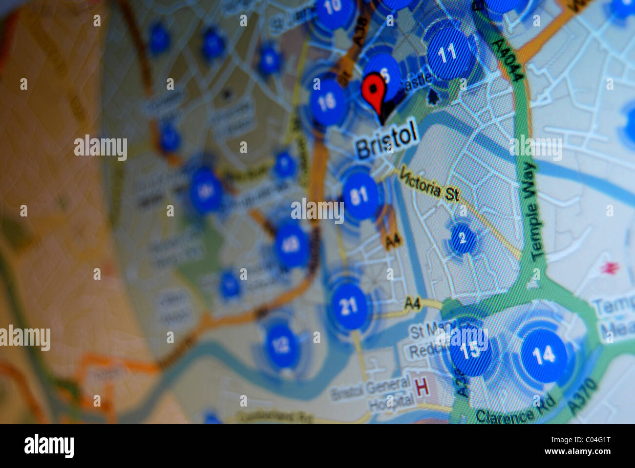 La polizia.uk la criminalità mappa di Bristol Foto stock - Alamy