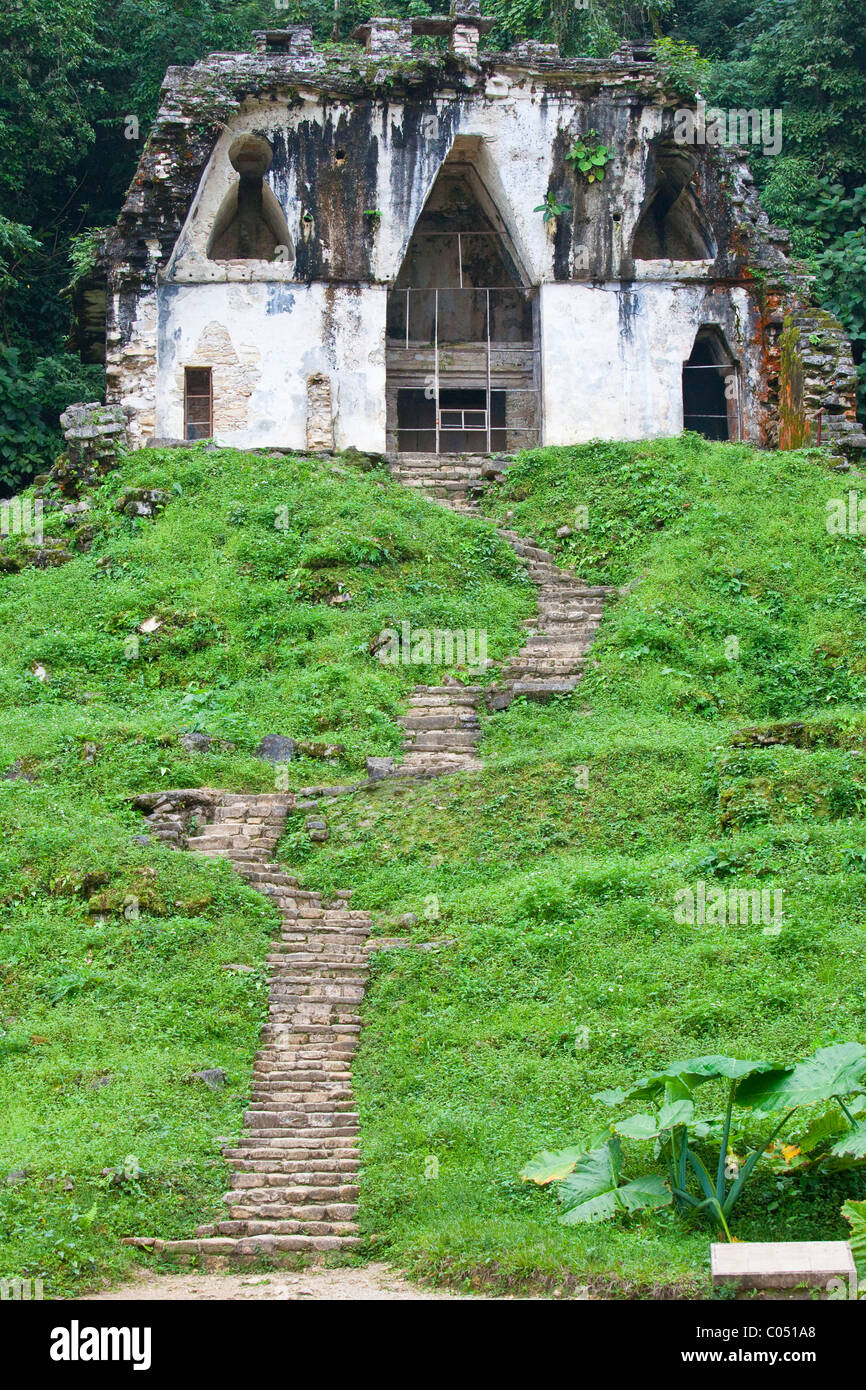 Templo de la cruz palenque mexico immagini e fotografie stock ad alta ...