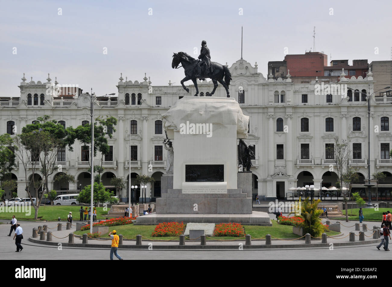 Monumento a José de San Martín, Lima, Perù Foto stock - Alamy