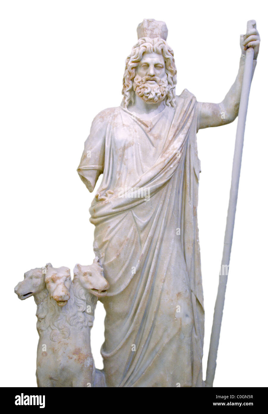 Heraklion, Iraklio, Creta, Grecia. Museo archeologico. Statua in marmo ...