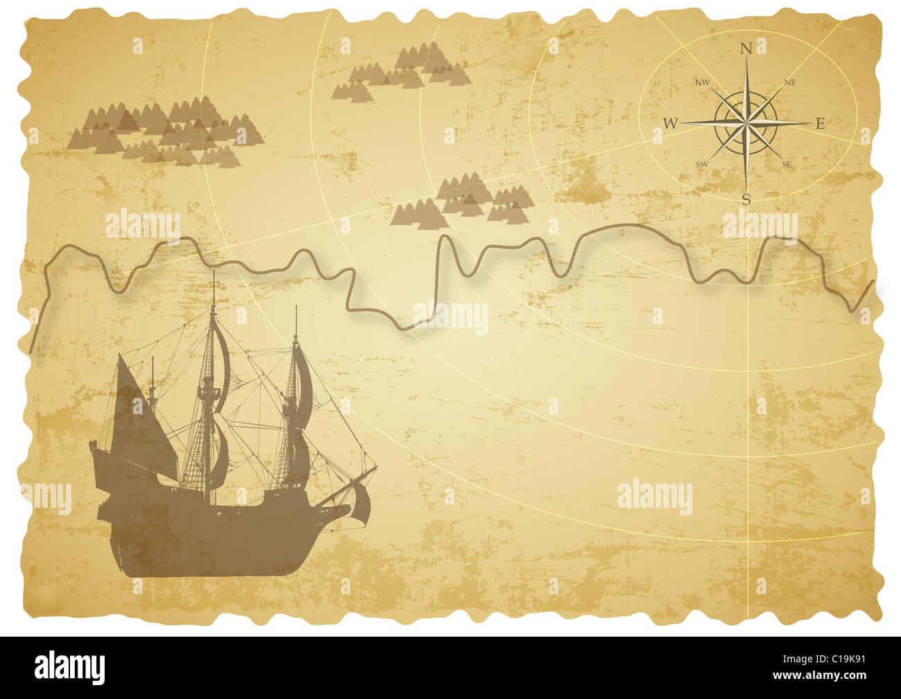 Mappa del tesoro immagini e fotografie stock ad alta risoluzione - Alamy