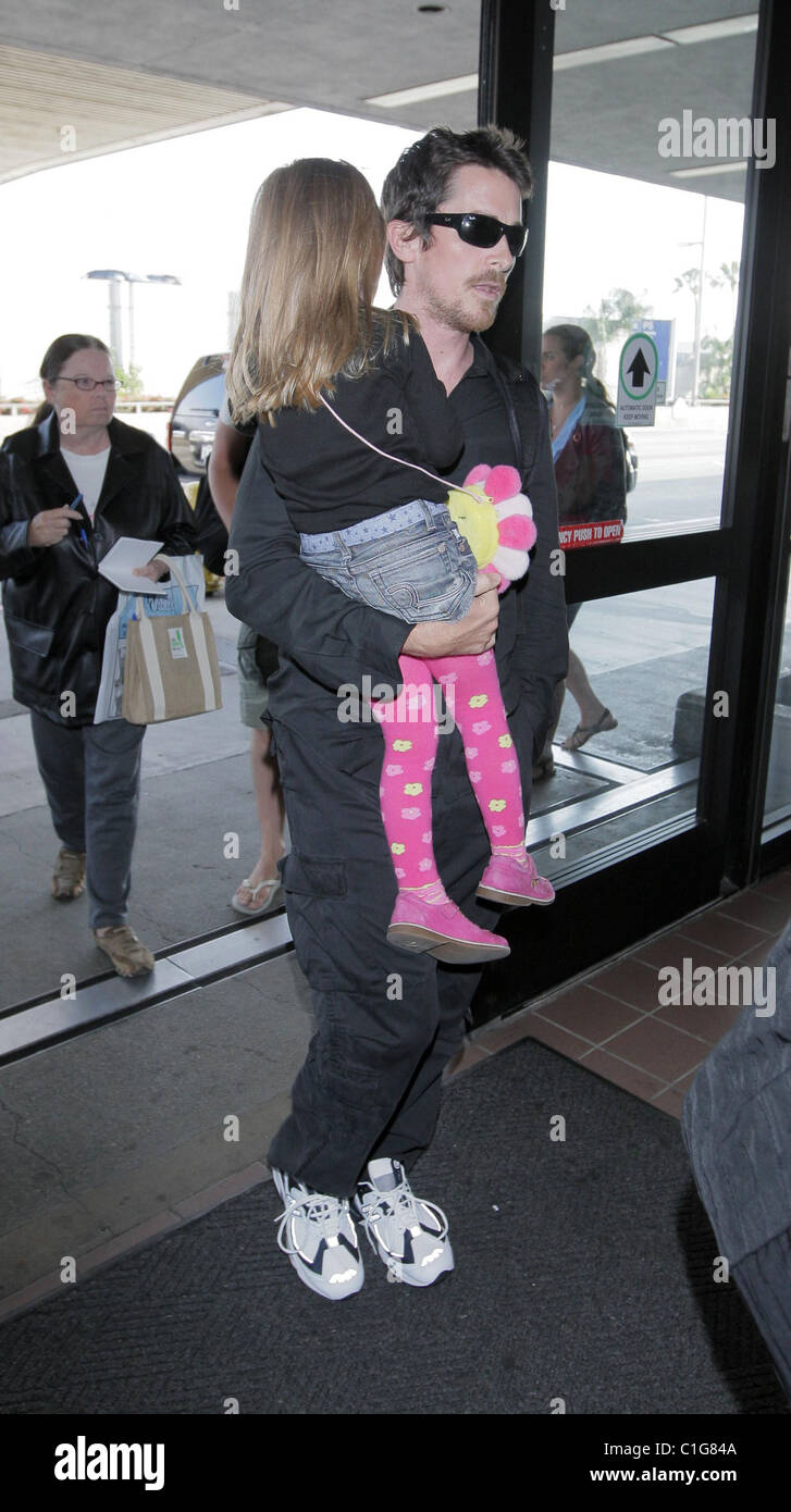 Christian bale and daughter emmeline bale immagini e fotografie stock ...