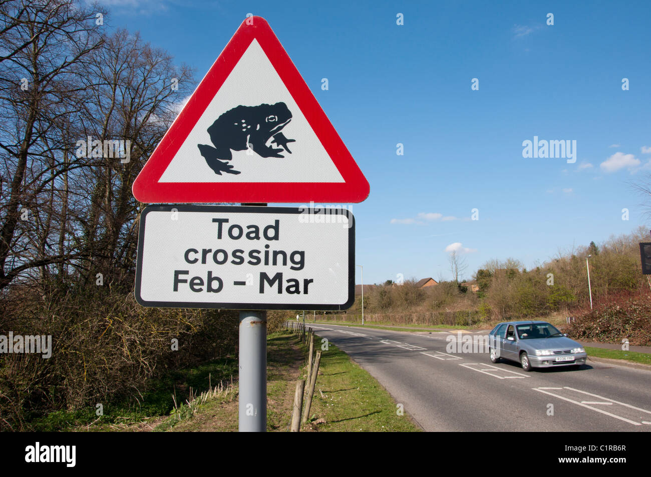Toad crossing sign immagini e fotografie stock ad alta risoluzione - Alamy