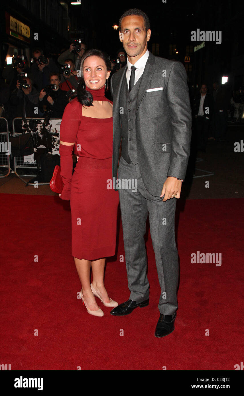 Rio ferdinand wife rebecca ellison immagini e fotografie stock ad alta ...