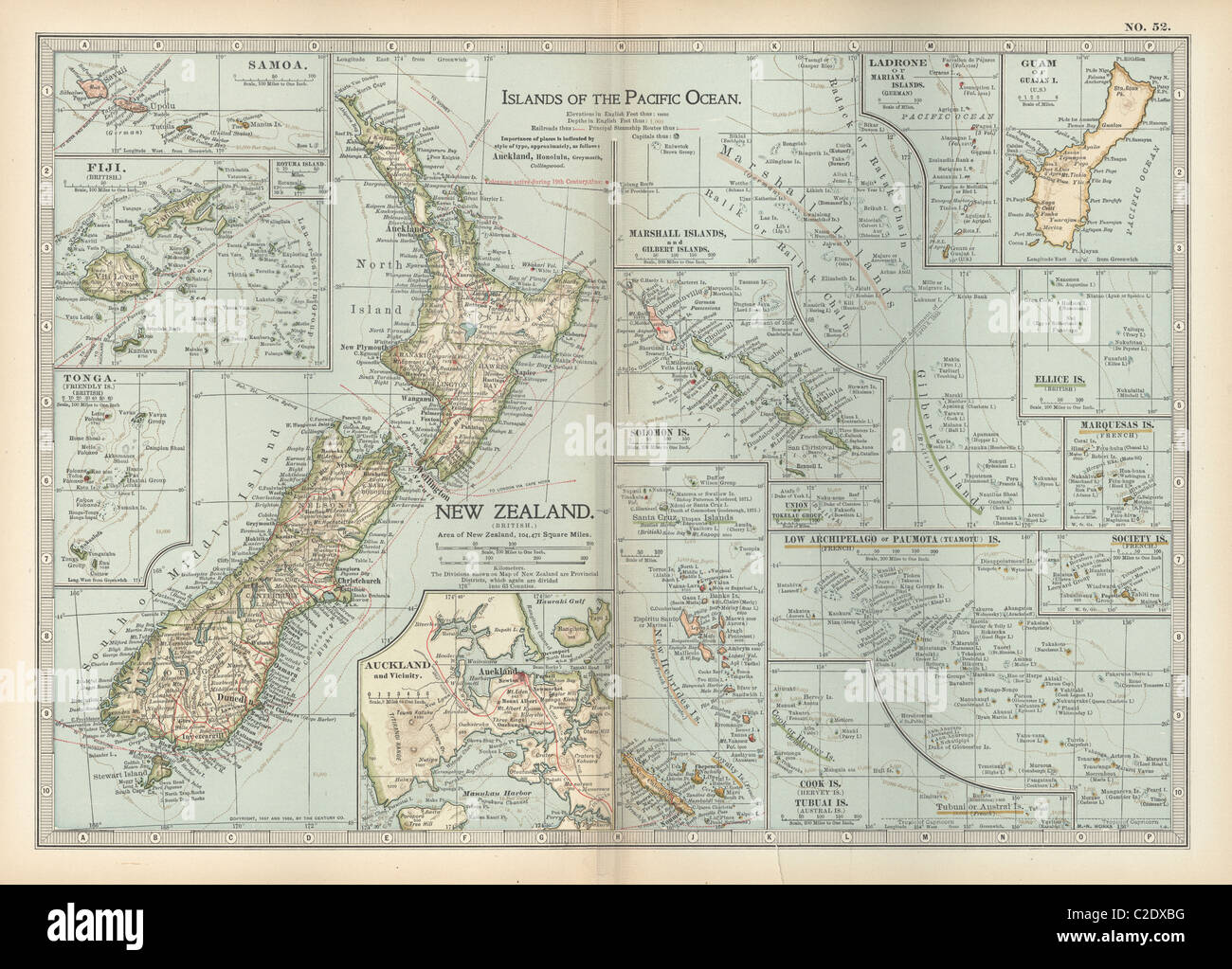 Mappa delle isole dell'oceano pacifico immagini e fotografie stock ad ...