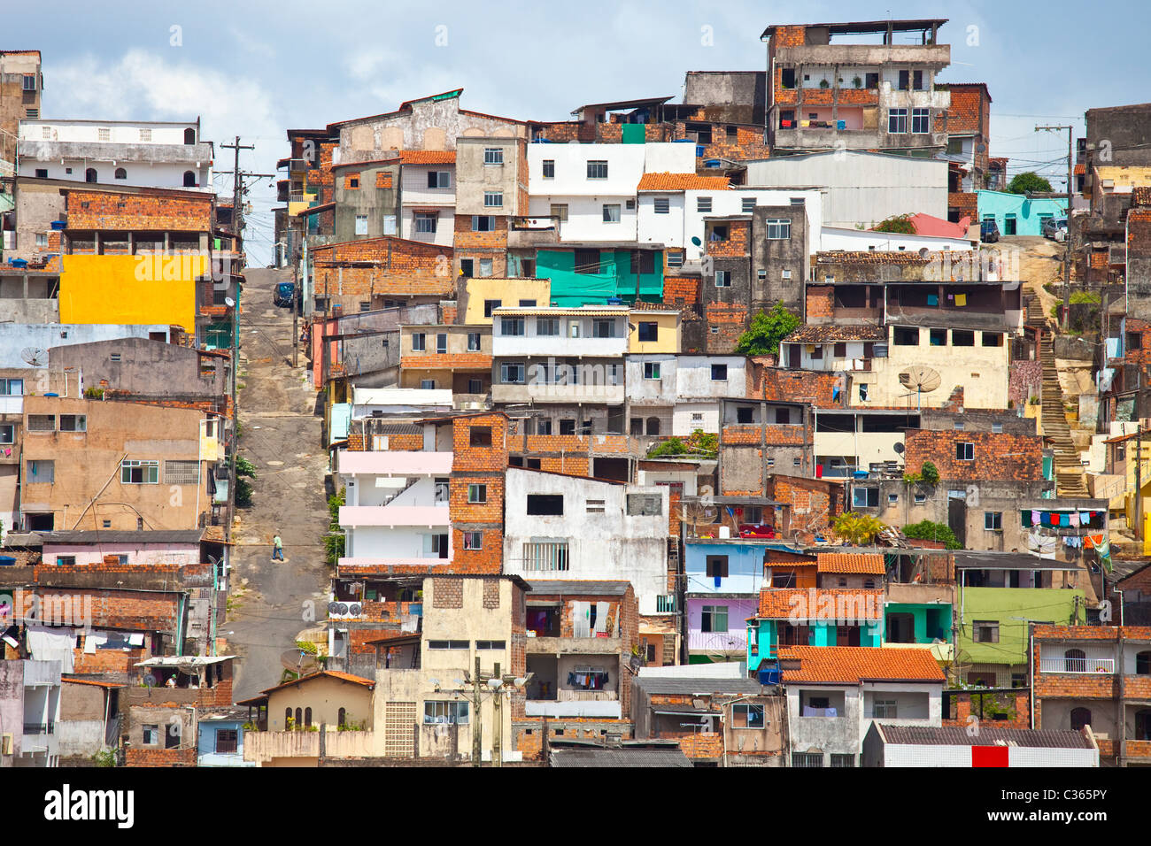 Favelas in Salvador, Brasile Foto stock - Alamy