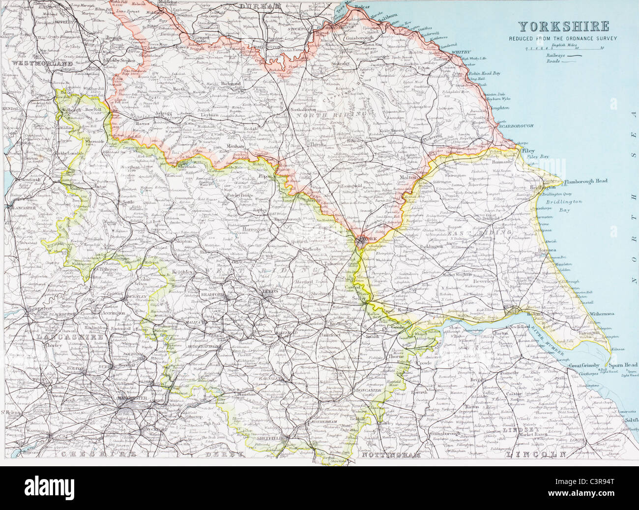 Yorkshire map immagini e fotografie stock ad alta risoluzione - Alamy