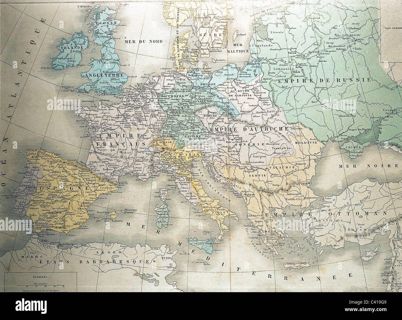 Mappa roma xix secolo immagini e fotografie stock ad alta risoluzione ...