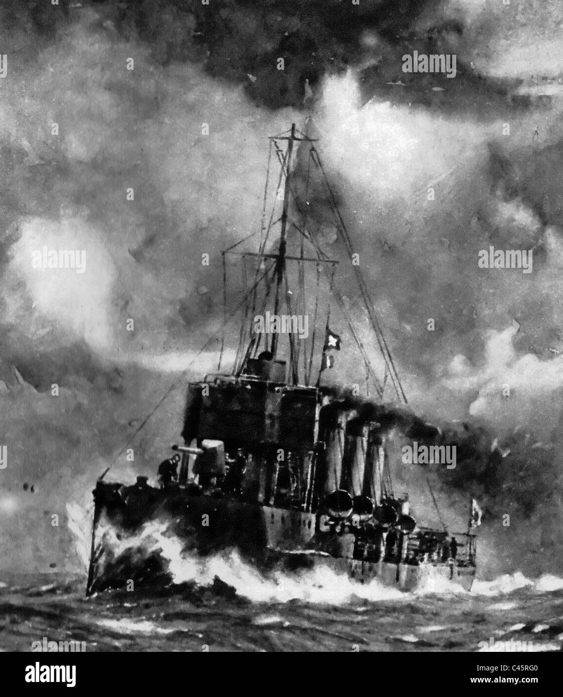 Giapponese Torpediniera Destroyer - I Guerra Mondiale anti sommergibile ...