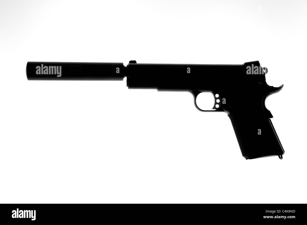 Sagoma Ragazza Con Pistola