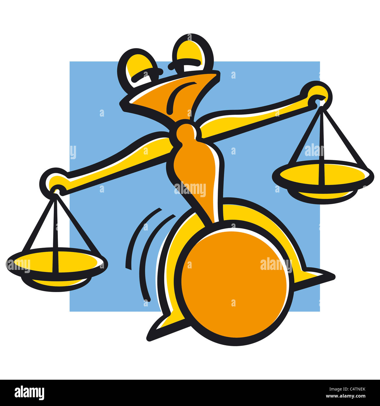 Balance scale cartoon Immagini senza sfondo e Foto Stock ritagliate - Alamy
