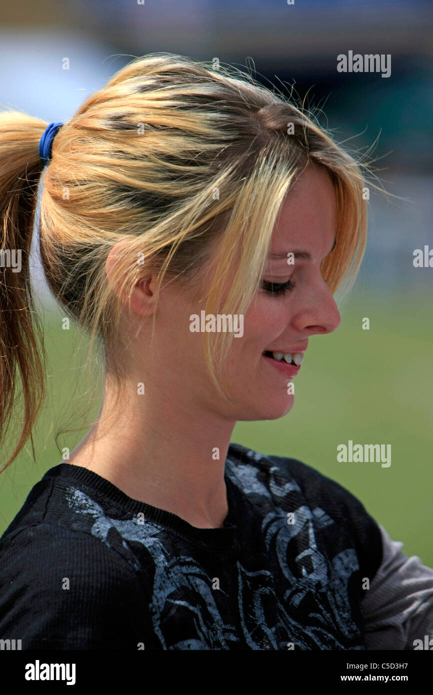 Lisa Kelly di Ice Road Truckers TV Show fama Foto stock - Alamy