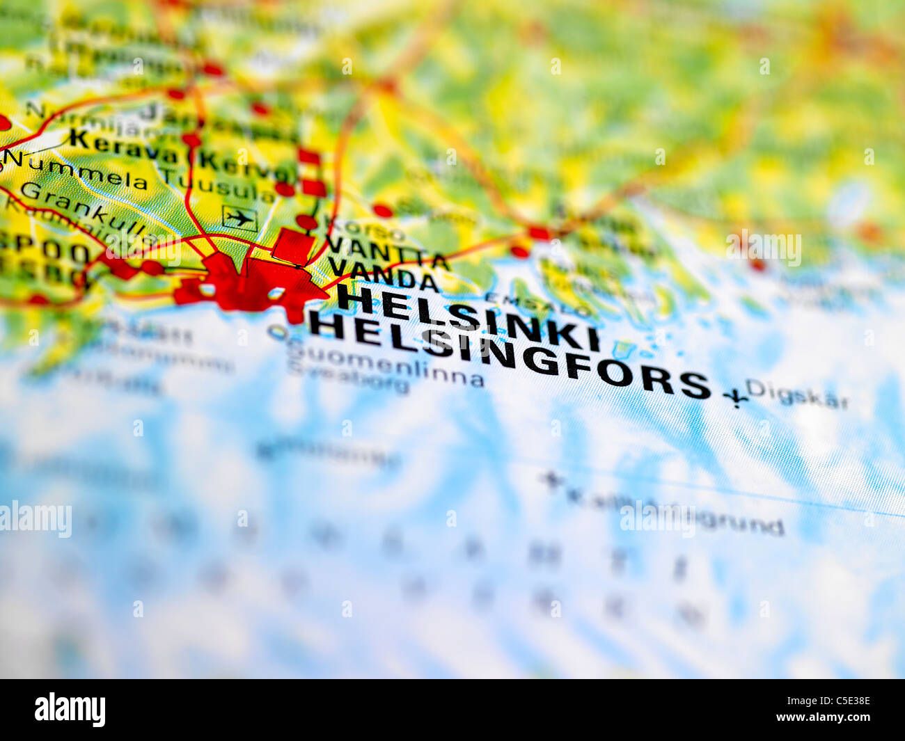 Helsinki map immagini e fotografie stock ad alta risoluzione - Alamy