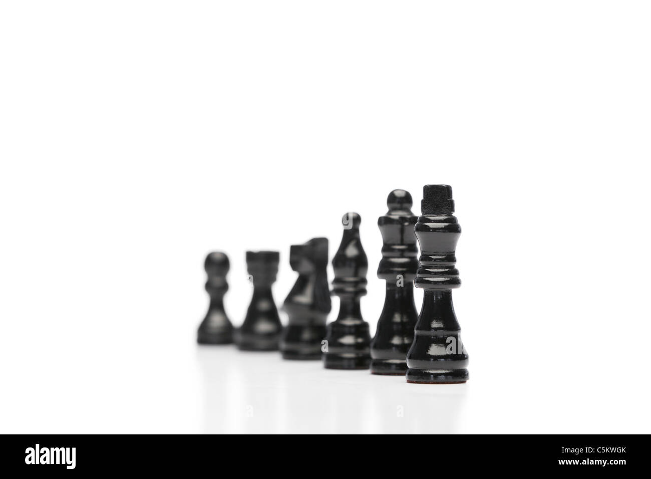 Pedina degli scacchi nera Foto e Immagini Stock in Bianco e Nero - Alamy
