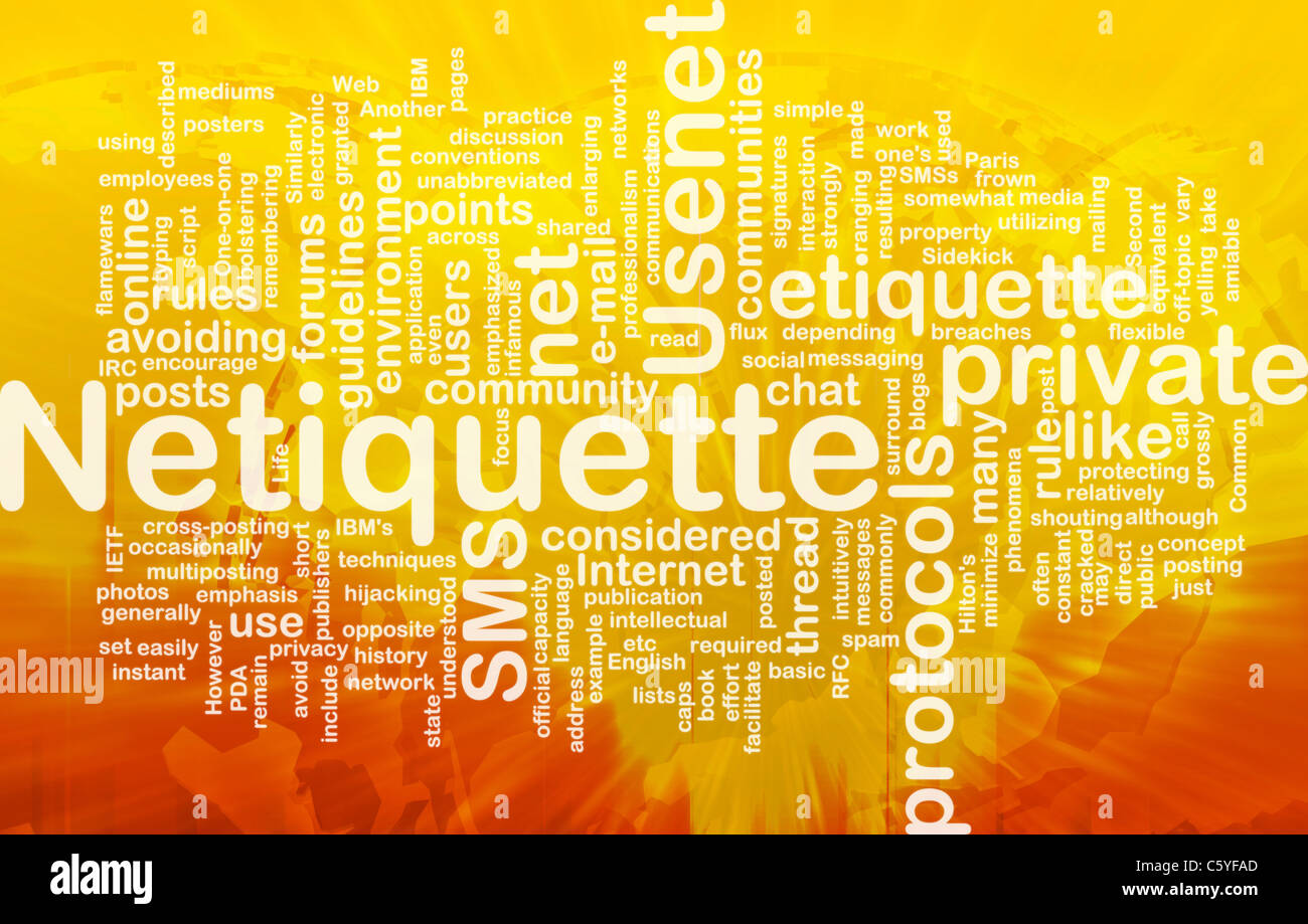 Tag cloud netiquette immagini e fotografie stock ad alta risoluzione ...