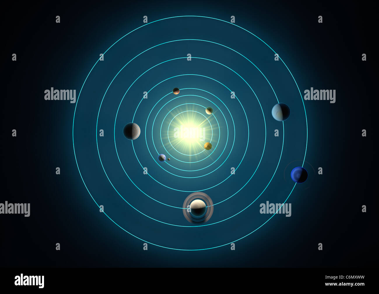 Il sistema solare immagini e fotografie stock ad alta risoluzione - Alamy