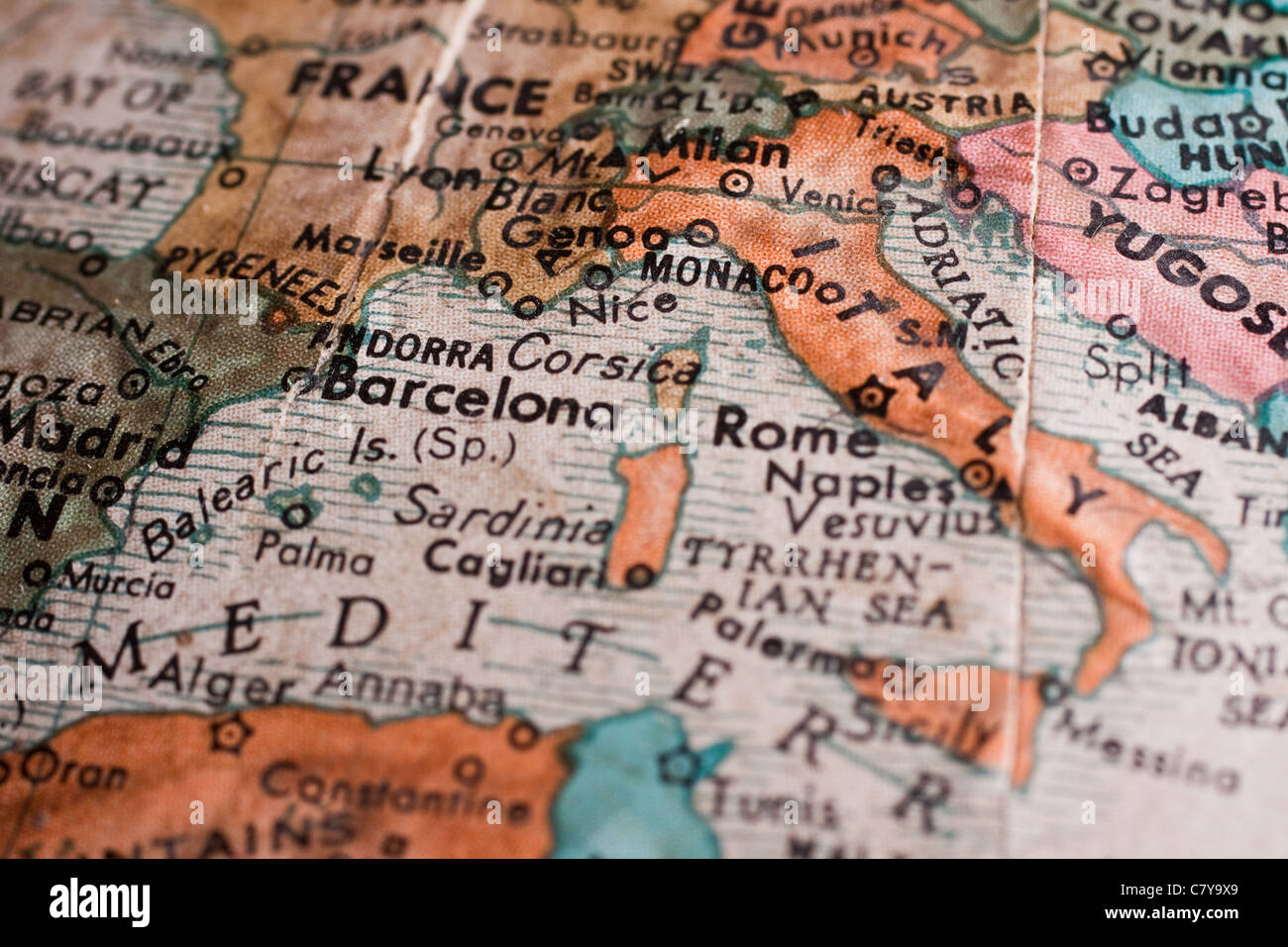 Mappa italia meridionale immagini e fotografie stock ad alta ...