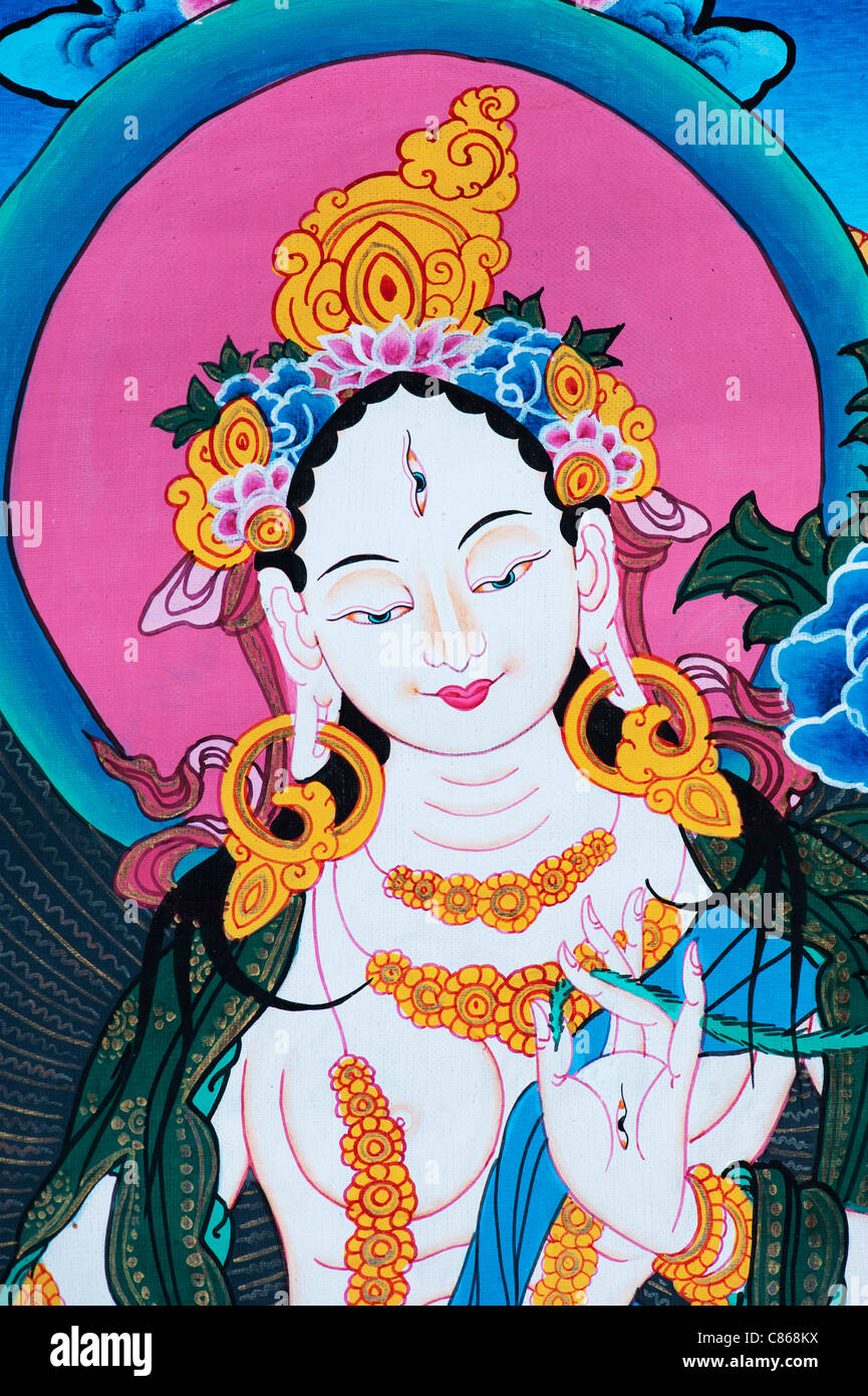 Dea bianca tara tibetana immagini e fotografie stock ad alta ...