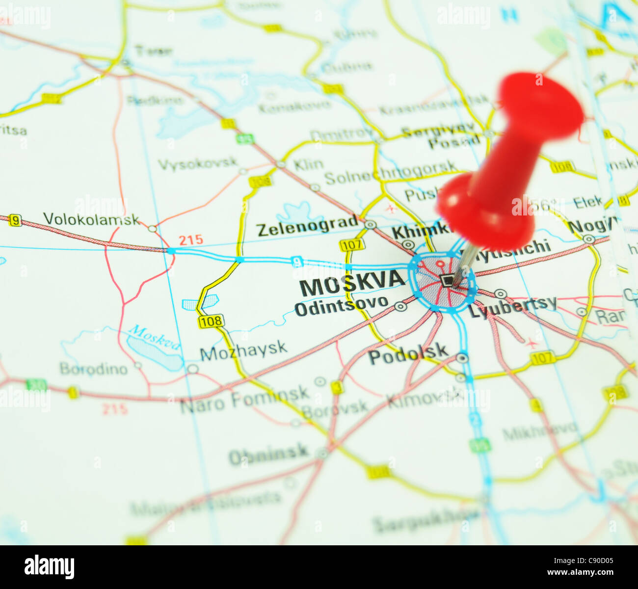 Perno mappa russia immagini e fotografie stock ad alta risoluzione - Alamy