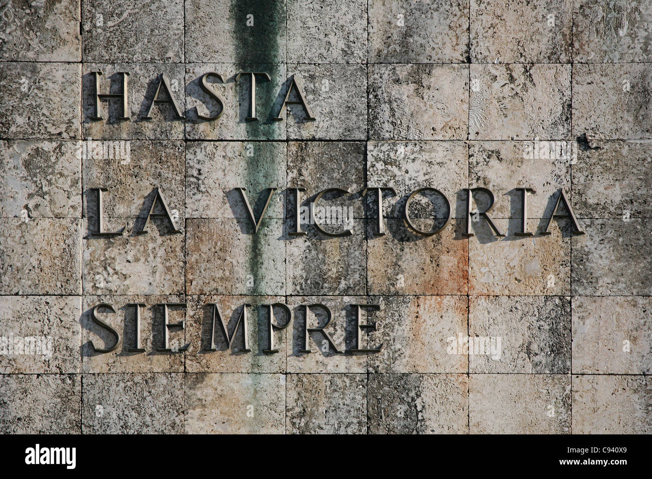 Rivoluzionario Cubano slogan hasta la victoria siempre! Presso il ...